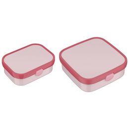 Lunchbox Mepal "Brotdosen-Set Campus (2025) 2er Set", pink (cool pink), B:2cm H:2cm L:2cm, Kunststoff, Lebensmittelaufbewahrungsbeh&auml;lter, Lunchbox, Sp&uuml;lmaschinenfest