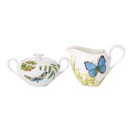 Villeroy & Boch Milch- und Zuckerset VILLEROY & BOCH "Milch- und Zucker-Set Amazonia Anmut 2er Set bunt", bunt, 2, Porzellan, Geschirr-Sets, Sp&uuml;lmaschinenfest