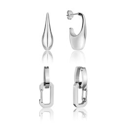 Schmuckset ISABELLA FORD "IS028S", silber, Schmuck_Sets, Damen, 2,5cm, Edelstahl, Schmuckset, 2,5cm