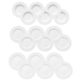 Villeroy & Boch Geschirr-Set VILLEROY & BOCH "Kombiservice Nr.3 Royal wei&szlig;", wei&szlig;, 18, Porzellan, Geschirr-Sets, Geschirr-Set, Sp&uuml;lmaschinengeeignet, Mikrowellenfest