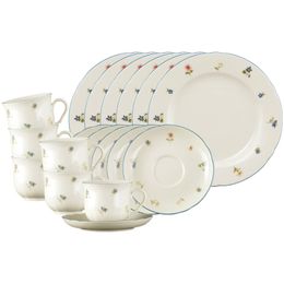 Geschirr-Set Seltmann Weiden "Kaffeeservice Marieluise Streublume 18er Set bunt", bunt, 18, Porzellan, Geschirr-Sets, Geschirr-Set, Sp&uuml;lmaschinengeeignet, Mikrowellengeeignet
