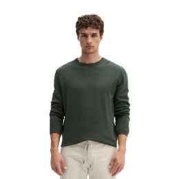 Marc O'Polo Rundhalspullover MARC O'POLO, Herren, Gr. L, mangrove, Strick, Obermaterial: 100% Baumwolle, regular fit normal, Rundhals, Rippb&uuml;ndchen, Pullover Rundhalspullover, regular aus reiner Bio-Baumwolle