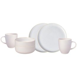 Geschirr-Set "Fr&uuml;hst&uuml;cks-Set Crafted Cotton 6er Set beige", beige, 6, Porzellan, LIKE. BY VILLEROY & BOCH, Geschirr-Sets, Geschirr-Set, Sp&uuml;lmaschinengeeignet, Mikrowellengeeignet