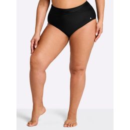 Bikini-Hose sheego, Damen, Gr. 44, Normalgr&ouml;&szlig;en, schwarz, Elasthan, Polyamid, Badehosen Bikini-Hose