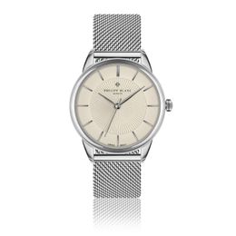 Quarzuhr PHILIPP BLANC "PB5-B018S", silber, Armbanduhren, Damen, Quarzuhr