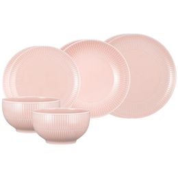 Geschirr-Set Seltmann Weiden "Einsteiger-Set Amina 8er Set", rosa (ros&eacute;), 8, Porzellan, Geschirr-Sets, Geschirr-Set, Sp&uuml;lmaschinenfest, Mikrowellensicher, Ofenfest