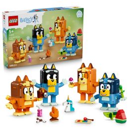 Konstruktionsspielsteine Lego "Blueys Familie aus Lego Steinen (11217), Lego Bluey", bunt, Spielbausteine, Kinder, Kunststoff, Made in Europe