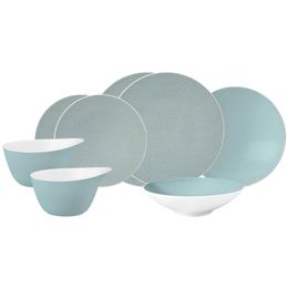 Geschirr-Set Seltmann Weiden "Einsteiger-Set Life Fashion 8er Set", gr&uuml;n (gr&uuml;n chic), 8, Porzellan, Geschirr-Sets, Geschirr-Set, Sp&uuml;lmaschinenfest, Mikrowellensicher, Ofenfest