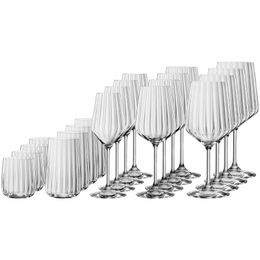Gl&auml;ser-Set Spiegelau "Wein- & Bargl&auml;ser Lifestyle 20er Set transparent", transparent, B:2cm H:2cm, Glas, Trinkgef&auml;&szlig;e, Sp&uuml;lmaschinenfest