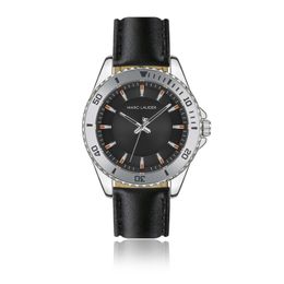 Quarzuhr MARC LAUDER "ME1-S010S", schwarz, Armbanduhren, Herren, Quarzuhr