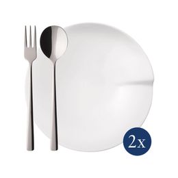 Villeroy & Boch Geschirr-Set VILLEROY & BOCH "Pasta-Set Pasta Passion 6er Set wei&szlig;", wei&szlig;, 6, Geschirr-Sets, Geschirr-Set, Sp&uuml;lmaschinenfest