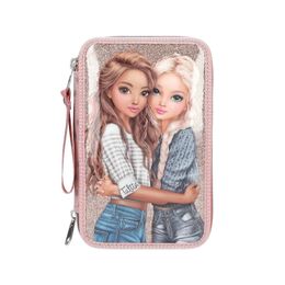 Buntstift Depesche "3-Fach Federtasche DOTS TOPModel 7,5 x 13 x 20 cm rosa", Kinder, rosa, Kunststoff, Stifte