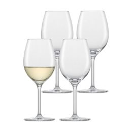 Schott Zwiesel Wei&szlig;weinglas SCHOTT-ZWIESEL "Chardonnay Wei&szlig;weinglas For you 368 ml 4er Set transparent", bunt (transparent), B:8cm H:20cm &Oslash;:8cm, Glas, Trinkgef&auml;&szlig;e, Wei&szlig;weinglas, Sp&uuml;lmaschinengeeignet