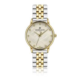 Quarzuhr PHILIPP BLANC "PC6-B278G", gold, silber, Armbanduhren, Damen, Quarzuhr