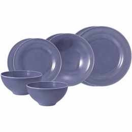 Geschirr-Set Seltmann Weiden "Einsteiger-Set Beat Color Glaze 8er Set", lila (fliederblau), 8, Porzellan, Geschirr-Sets, Geschirr-Set, Sp&uuml;lmaschinengeeignet, Mikrowellenfest, Ofenfest