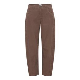 5-Pocket-Hose Brax "Style MEGAN S", Damen, Gr. 36K18, Kurzgr&ouml;&szlig;en, braun (taupe), Web, 100% Baumwolle, Hosen 5-Pocket-Hose