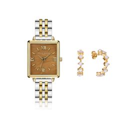 Quarzuhr AMELIA PARKER "SAF4-1", gold, silber, Armbanduhren, Damen, Quarzuhr