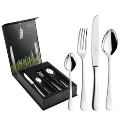Besteck-Set "Tafelbesteck inkl. Besteckbox Charisma 24er Set silber", silber, 24, PICARD & WIELP&Uuml;TZ SOLINGEN, Essbesteck-Sets, Sp&uuml;lmaschinengeeignet