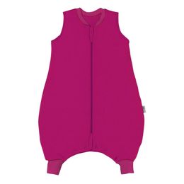 Babyschlafsack SCHLUMMERSACK "Schlafsack mit F&uuml;&szlig;en 2.5 Tog" Gr. 70, lila (beere), Schlafs&auml;cke, Baby, L: 70cm, Obermaterial: 100% Baumwolle CO., L:70cm