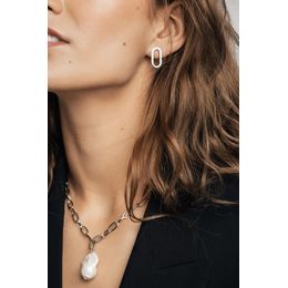 Quarzuhr ISABELLA FORD "SFA7-3", wei&szlig; (silber), Armbanduhren, Damen, Quarzuhr