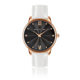 Quarzuhr ISABELLA FORD "FB6-S098R", rosa (wei&szlig;), Armbanduhren, Damen, Quarzuhr