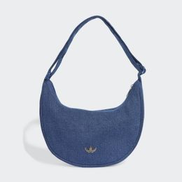 Sporttasche adidas originals "ADICOLOR, HALBMONDF&Ouml;RMIG", light denim, Obermaterial: 100% Baumwolle, Taschen Sporttasche