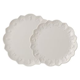 Villeroy & Boch Geschirr-Set VILLEROY & BOCH "Geschirr-Set Toy's Delight Royal Classic 8er Set wei&szlig;", wei&szlig;, 8, Porzellan, Geschirr-Sets, Geschirr-Set, Sp&uuml;lmaschinengeeignet, Mikrowellenfest