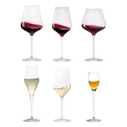 Gl&auml;ser-Set ST&Ouml;LZLE "Wein- und Sektgl&auml;ser Quatrophil 36er Set transparent", transparent, B:2cm H:2cm, Glas, Trinkgef&auml;&szlig;e, sp&uuml;lmaschinenfest, wunderbar alltagstauglich, sehr bruchsicher