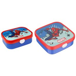 Lunchbox Mepal "Brotdosen-Set Campus (2025) 2er Set", bunt (spiderman), B:2cm H:2cm L:2cm, Kunststoff, Lebensmittelaufbewahrungsbeh&auml;lter, Lunchbox, Sp&uuml;lmaschinenfest
