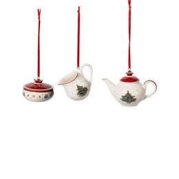 Villeroy & Boch Dekofigur VILLEROY & BOCH "Ornamente Kaffeeset Toy's Delight Decoration 3er Set bunt", bunt, B:2cm H:2cm T:2cm, Dekofiguren
