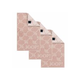 JOOP! G&auml;stehandtuch JOOP "G&auml;stetuch Classic Frottier 3er Pack", pink (rosa (nude) cornflower), B:30cm, Obermaterial: 100% Baumwolle CO., Handt&uuml;cher