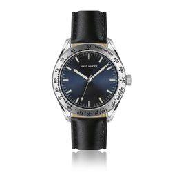 Quarzuhr MARC LAUDER "MD7-S010S", schwarz, Armbanduhren, Herren, Quarzuhr