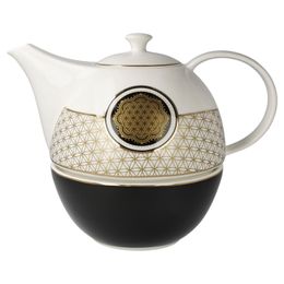 Teekanne Goebel "Teekanne mit St&ouml;vchen Lotus - Blume des Lebens 1,2 l bunt", bunt, B:16cm H:19cm, Kannen, Handw&auml;sche wird empfohlen