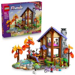 Konstruktionsspielsteine Lego "Gem&uuml;tliche H&uuml;tte im Herbstwald (42705), Lego Friends", bunt, Spielbausteine, Kinder, Kunststoff, Made in Europe