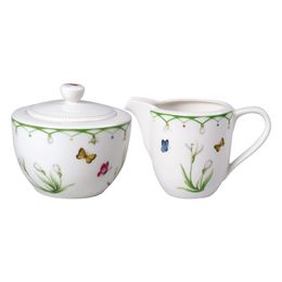 Villeroy & Boch Milch- und Zuckerset VILLEROY & BOCH "Milch- und Zuckerset Colourful Spring 2er Set bunt", bunt, 2, Porzellan, Geschirr-Sets, Sp&uuml;lmaschinengeeignet, Mikrowellengeeignet