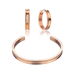 Schmuckset ISABELLA FORD "IS012R", rose gold, Schmuck_Sets, Damen, -, Edelstahl, Schmuckset, -