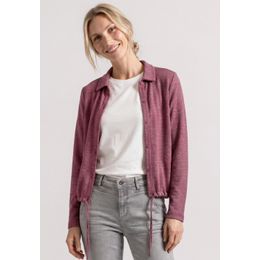 Cardigan Street One, Damen, Gr. 34, schwarz clouded blush, Stoff, 80% Polyester, 20% Viskose, unifarben, normal normal, hoch geschlossener Ausschnitt, abgesteppt, Strickjacken, in Unifarbe