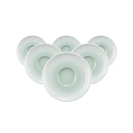 Untertasse Seltmann Weiden "Espressountertassen Sento Home &oslash; 12 cm 6er Set", gr&uuml;n (aura mint), B:12cm H:2cm L:12cm T:12cm &Oslash;:12cm, Speiseteller, Sp&uuml;lmaschinengeeignet, Mikrowellengeeignet, Ofenfest, Salamandergeeignet, K&uuml;hlschrankgeeignet, Gefrierschrankgeeignet