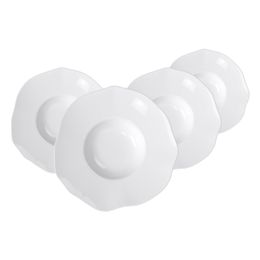 Villeroy & Boch Pastateller VILLEROY & BOCH "Pastateller Pura &oslash; 28,8 cm 4er Set wei&szlig;", wei&szlig;, B:28,8cm H:5,5cm L:28,5cm T:28,5cm &Oslash;:28,8cm, Speiseteller, Sp&uuml;lmaschinenfest, Mikrowellensicher