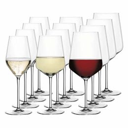 Gl&auml;ser-Set Spiegelau "Wein- und Sektgl&auml;ser-Set Style 12er Set transparent", transparent, B:2cm H:2cm, Glas, Trinkgef&auml;&szlig;e, Sp&uuml;lmaschinenfest