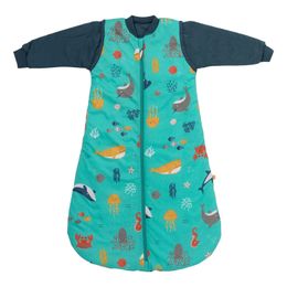 Babyschlafsack SCHLUMMERSACK "Schlafsack ohne F&uuml;&szlig;en 2.5 Tog", Baby, Gr. L: 70cm, meerestiere, Obermaterial: 100% Baumwolle CO., Schlafs&auml;cke
