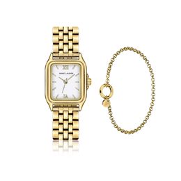 Quarzuhr MARC LAUDER "SMG1-1", gold (gold, silber), Armbanduhren, Damen, Quarzuhr