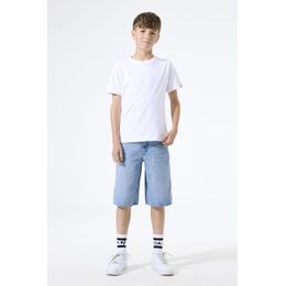 Jeansbermudas Garcia "Jayson Short", M&auml;dchen, Gr. 140, N-Gr, medium used, Denim/Jeans, Obermaterial: 100% Baumwolle, unifarben, normal knielang, Jeans, mit weitem Bein, for Boys