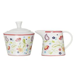 Ritzenhoff & Breker Milch- und Zuckerset RITZENHOFF & BREKER "Milch- und Zuckerset Shanti 2er Set bunt", bunt, 2, Porzellan, Geschirr-Sets, Sp&uuml;lmaschinengeeignet