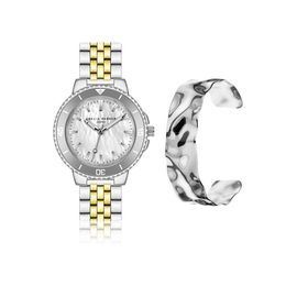 Quarzuhr AMELIA PARKER "SAH4-1", gold, silber, Armbanduhren, Damen, Quarzuhr