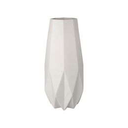 Dekovase Goebel "Vase Polygono Star 33,5 cm wei&szlig;", wei&szlig;, B:14cm H:33,5cm T:14cm &Oslash;:14cm, Vasen, Abwischbar