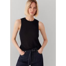 Cardigan Mavi "NONSLEEVE TRICOT", Damen, Gr. L, schwarz, 64% Viskose, 36% Polyamid, normal, ohne Ausschnitt, Strickjacken