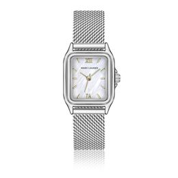 Quarzuhr MARC LAUDER "MF8-B014S", silber, Armbanduhren, Damen, Quarzuhr