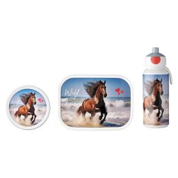 Lunchbox Mepal "Lunchset Campus 3er Set", bunt (wild horse), B:2cm H:2cm L:2cm, ABS-Kunststoff, Lebensmittelaufbewahrungsbeh&auml;lter, Lunchbox