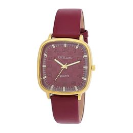 Quarzuhr Lady, bordeaux, Armbanduhren, Damen, Quarzuhr